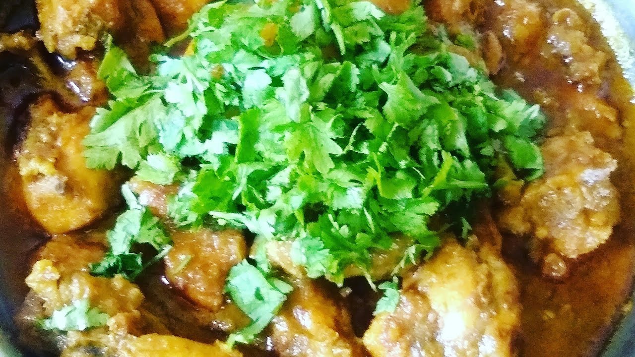 Indian Lunch recipe. How to make chicken kossa recipe - YouTube