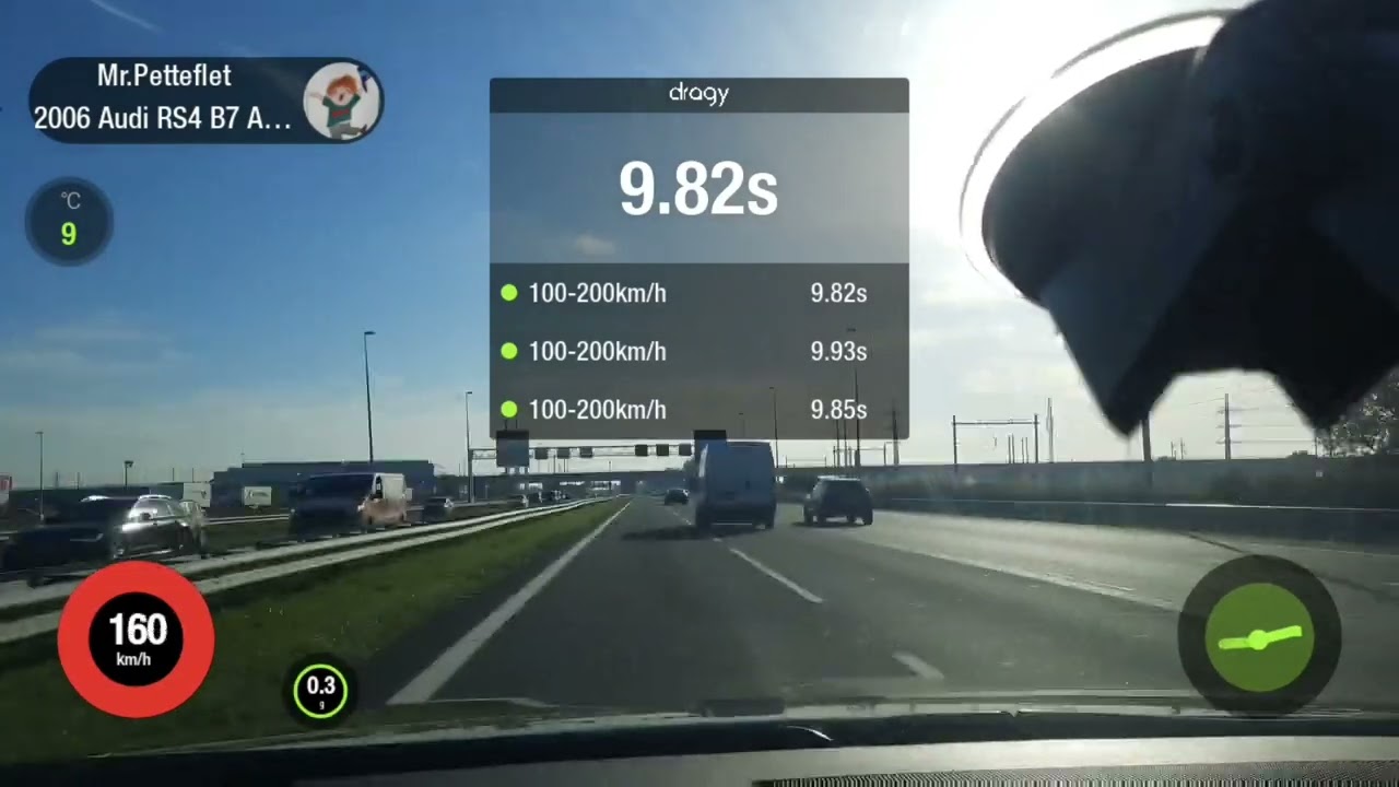 Audi RS4 B7 * Maximum Speed In 4th 🕹 * Dragy Run - YouTube