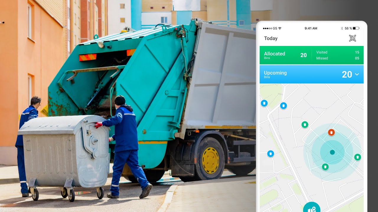 SmartWaste - Waste Collector Application - YouTube