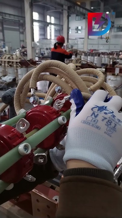 Installing the pad mounted transformer tap changer - YouTube