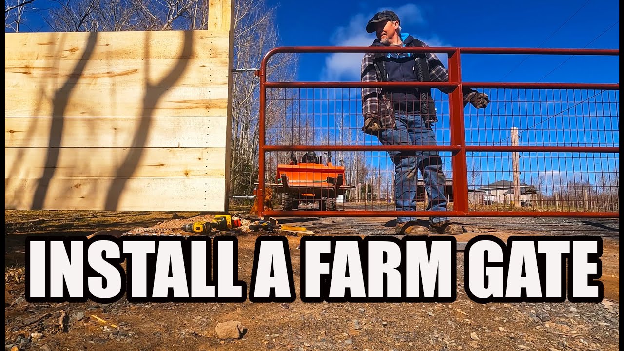 How to install a Farm Gate - YouTube