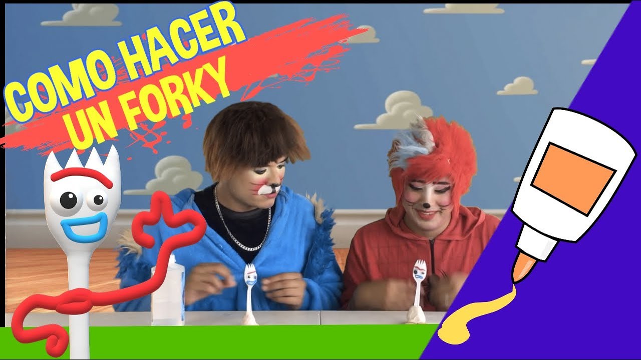 MIRA COMO CREAR Y COMO HACER TU PROPIO FORKY DE TOY STORY 4 ESPAÑOL TUTORIAL FACIL SENSILLO Y ...