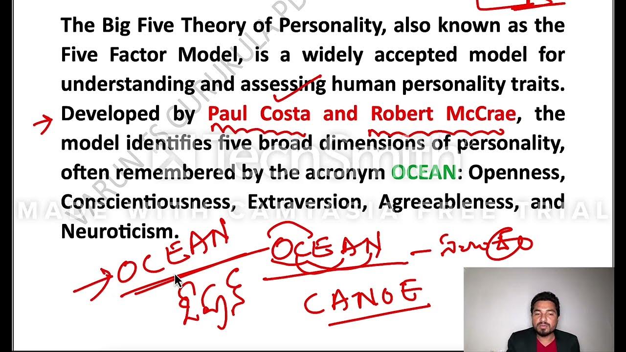 BIG FIVE THEORY - PERSONALITY MOST IMPORTANT IN PSYCHOLOGY, GURUKULA ...