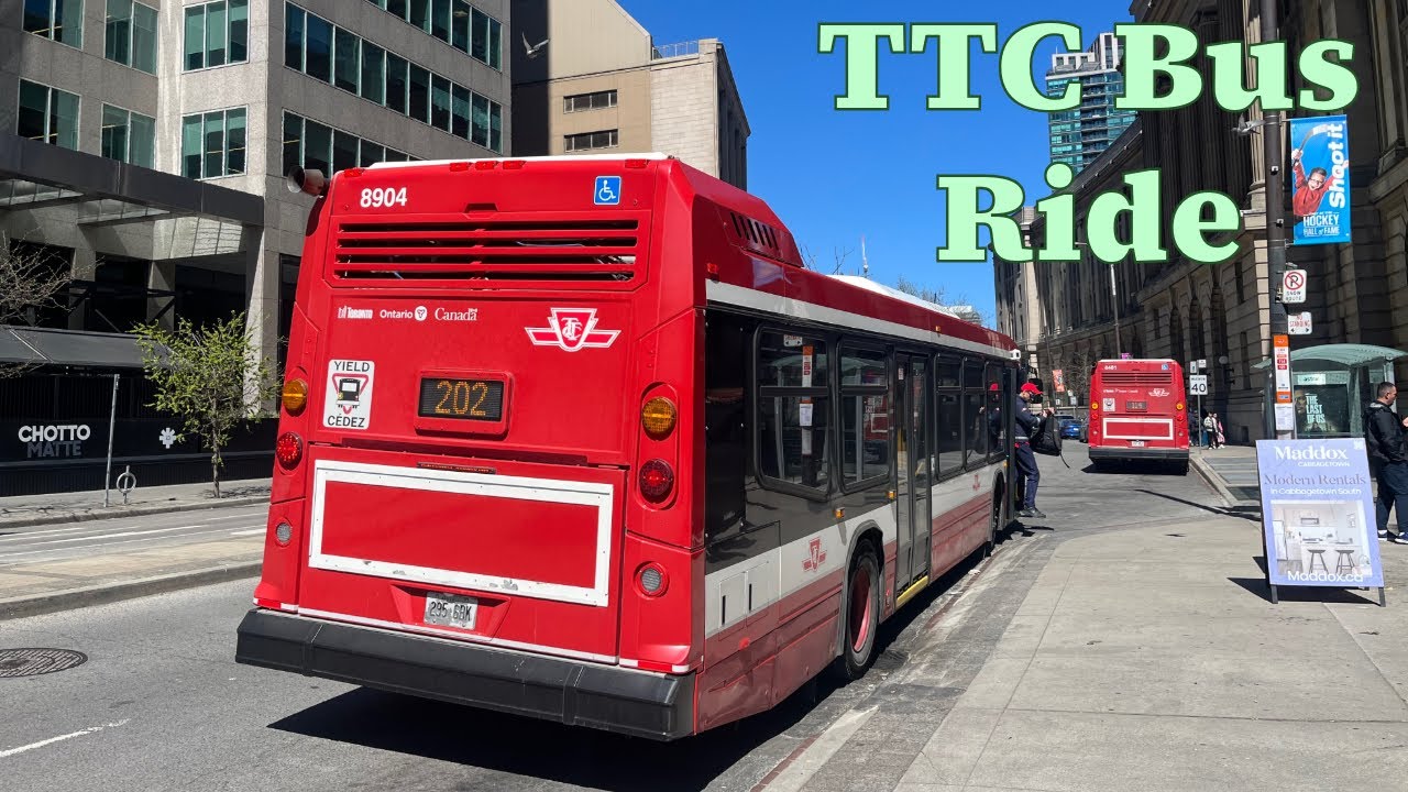 Toronto TTC 202 Cherry Beach Bus Ride - Full Route Eastbound 5/11/2025 ...