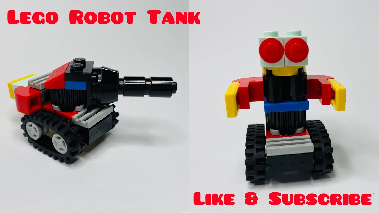 Lego Robot Tank Tutorial | Lego Classic 10696 Transformer #blocks #lego ...