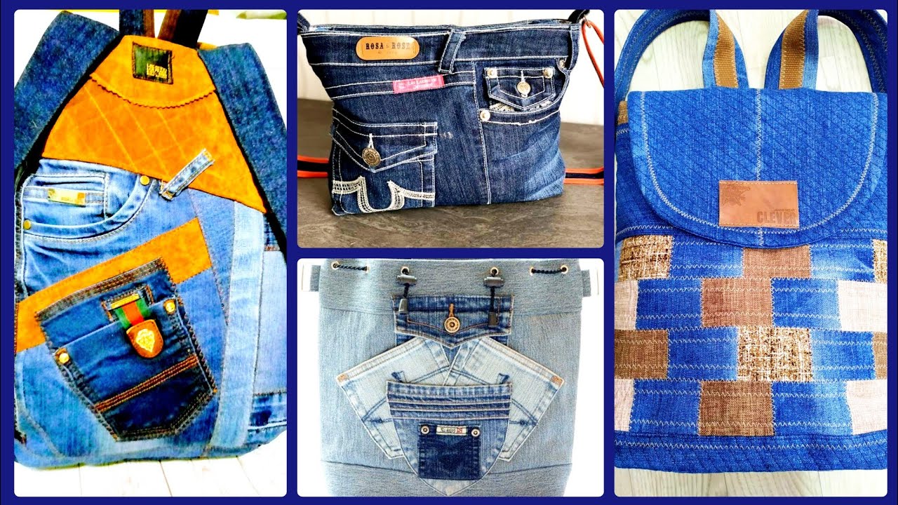 most beautiful denim👖 handmade told bag ideas 👜 - YouTube