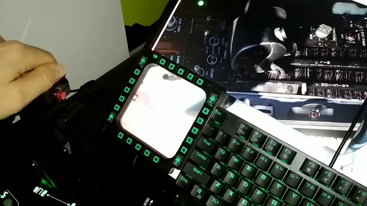 F/A 18C WARTHOG HOTAS FINGERLIFTs MOD - YouTube