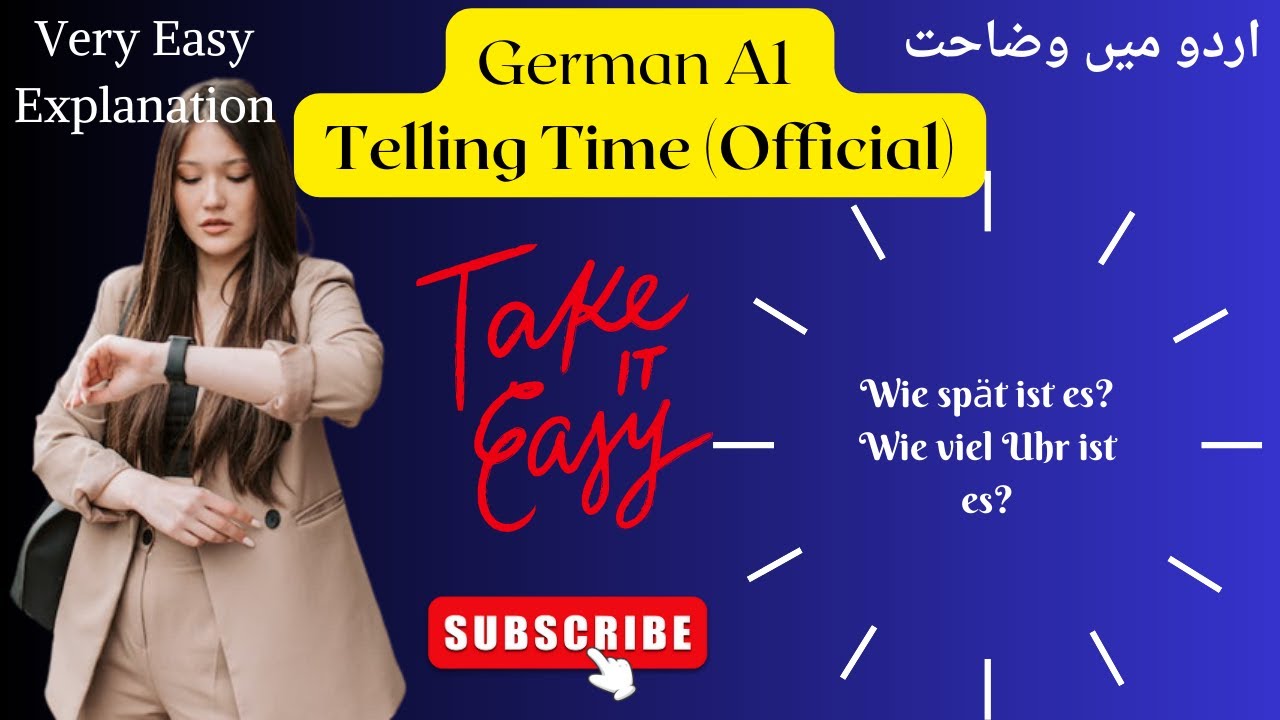 German A1 Telling Time Easy Way II die Zeit - YouTube
