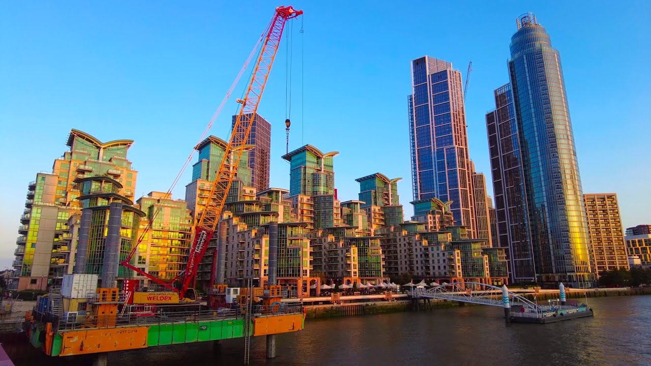 [4K] Vauxhall | Nine Elms | Embassy Gardens | London Evening Walk - YouTube