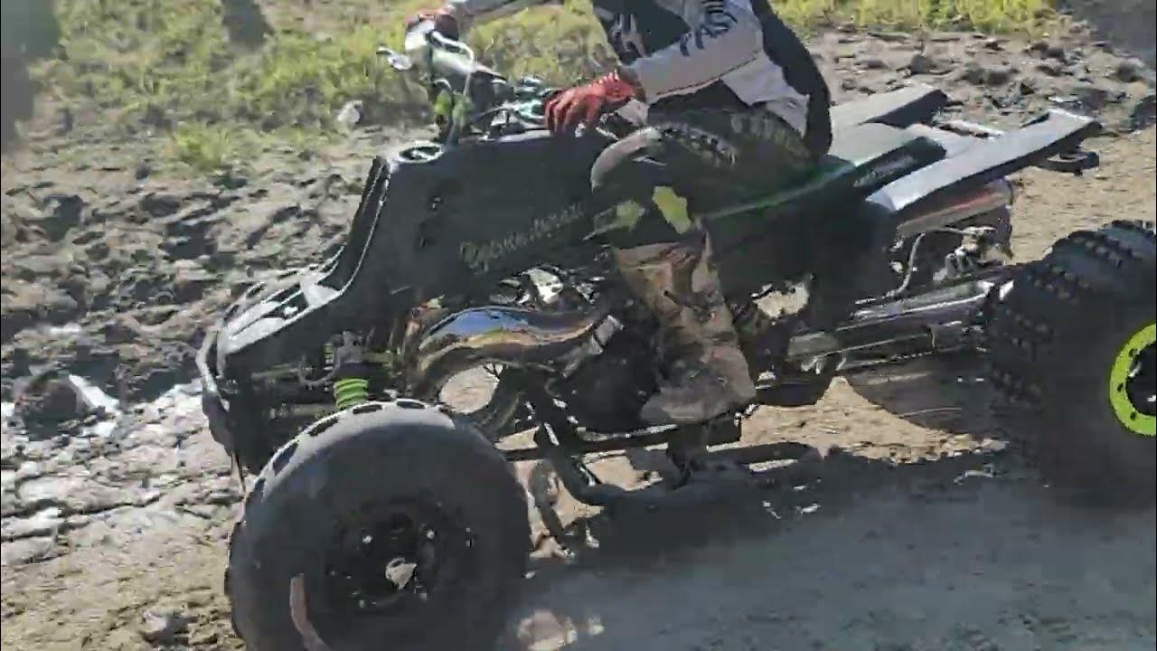 SUZUKI QUADZILLA 500 VS YAMAHA BANSHEE 350 AT MONSON MASS HILLCLIMB - YouTube
