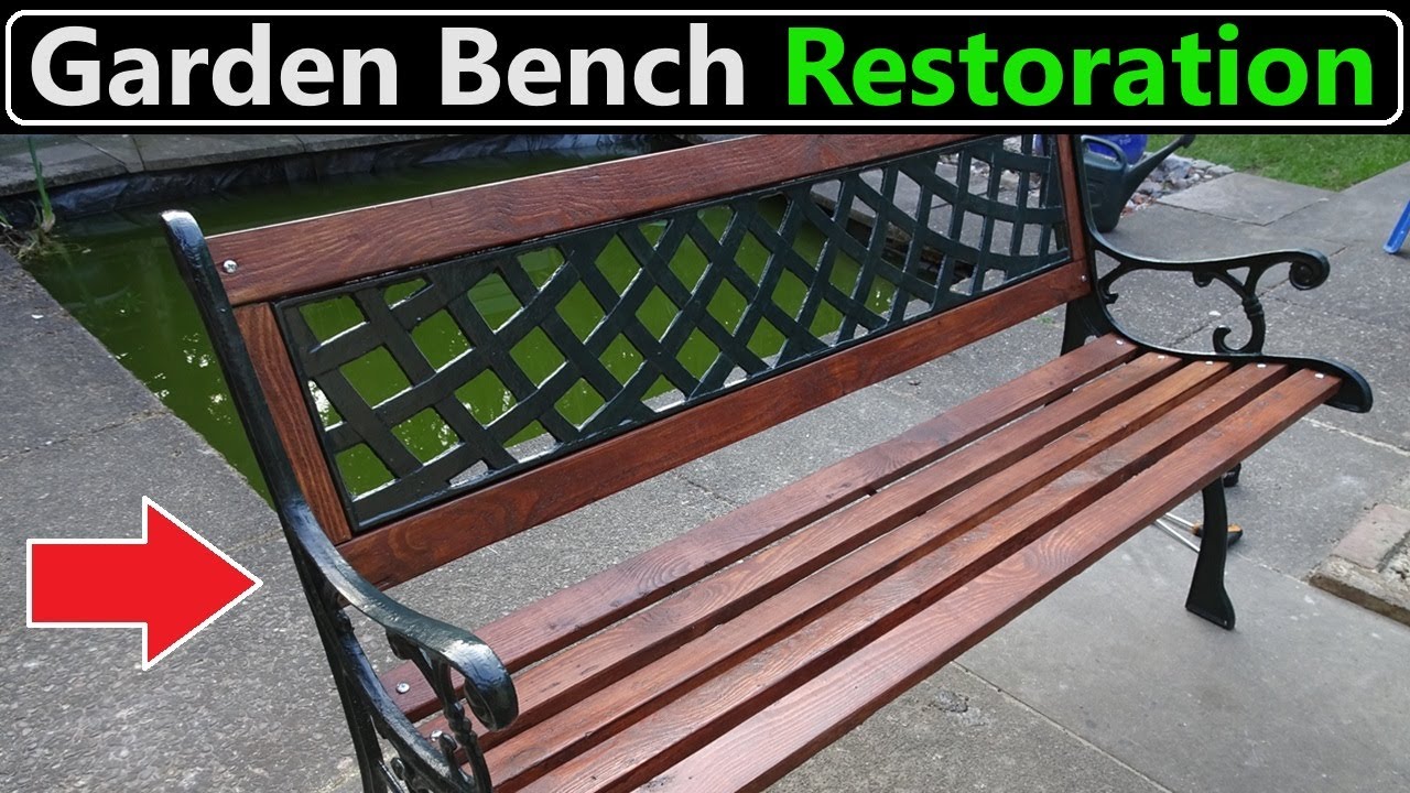 Restoring a Garden Bench - Woodworking on a Budget! - YouTube