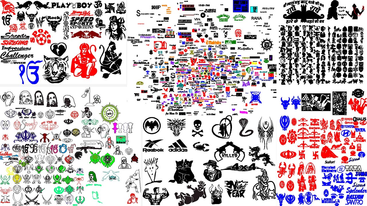 Punjabi khanda Logo RADIUM Stickers Design | shikha kom sticker 22 ...