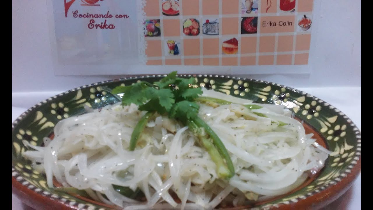 CEBOLLA PARA TACOS COCINANDO CON ERIKA - YouTube