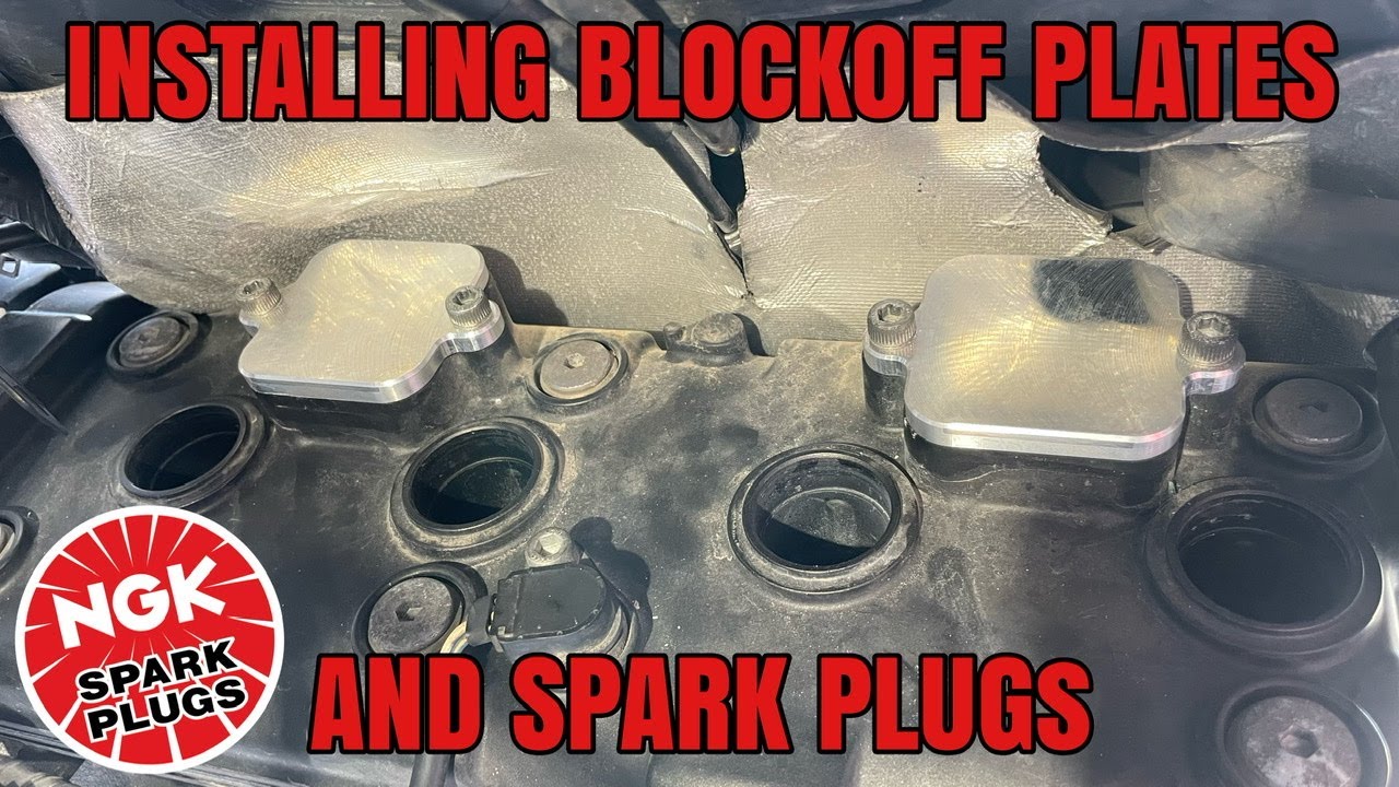 Yamaha R1 smog block off plates install - YouTube