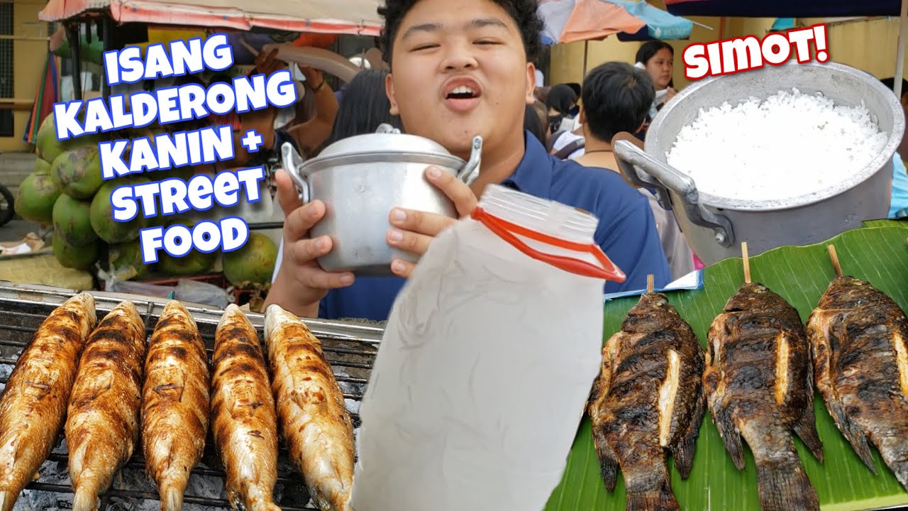 PALENGKE STREET FOOD INIHAW + ISANG KALDERONG KANIN! JUST LAFAM! - YouTube