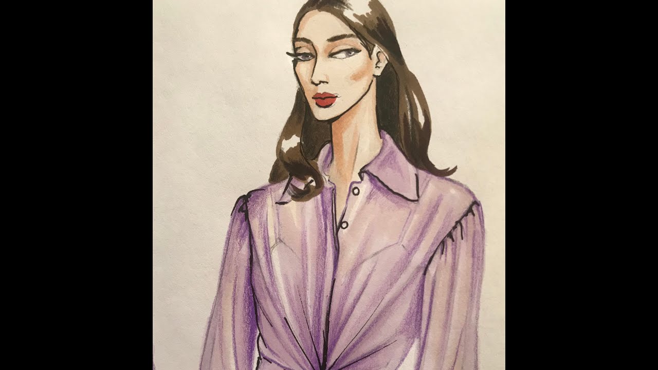 how to make chiffon illustration - YouTube