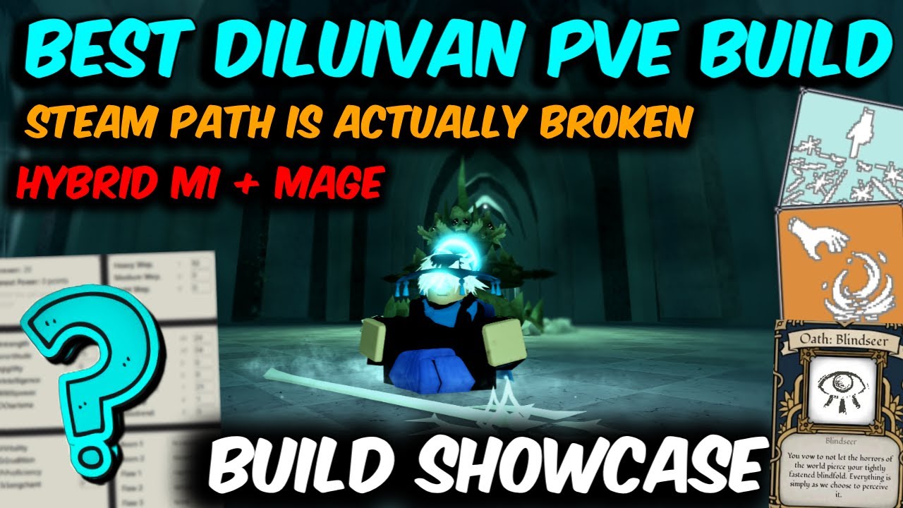 Best PvE Build Showcase 'Diluvious V1.V2' | Deepwoken PvE Build ...