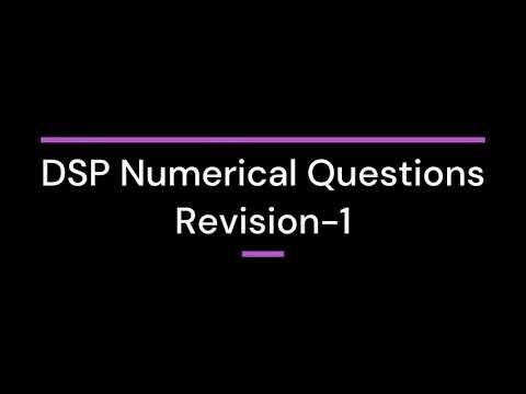 Digital Signal Processing(DSP)|S5|ECE|Imp topics|KTU|Revision-1 - YouTube