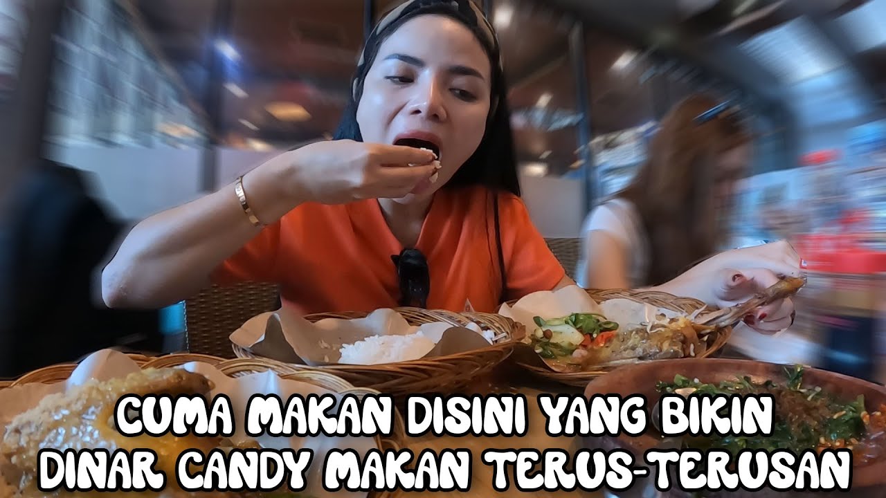 CUMA MAKAN DISINI BIKIN DINAR CANDY SELALU NAGIH !! MENU AYAMNYA & SAMBALNYA ENDUL BANGET ...