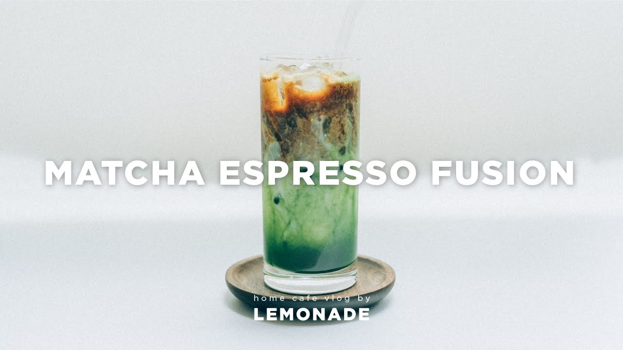HOME CAFE | Matcha Espresso Fusion - YouTube