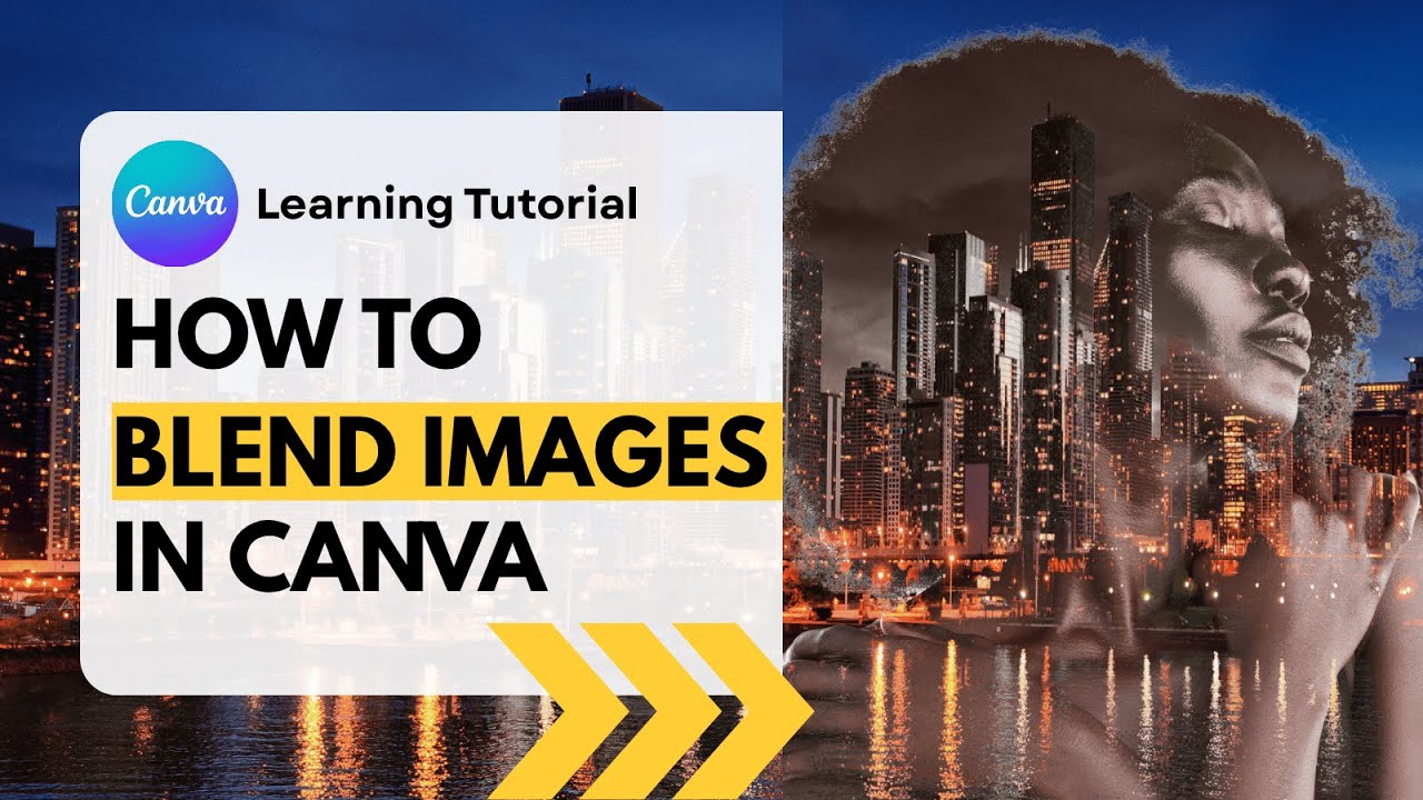 How to Blend Images Together in Canva | Using Blend Image App - YouTube
