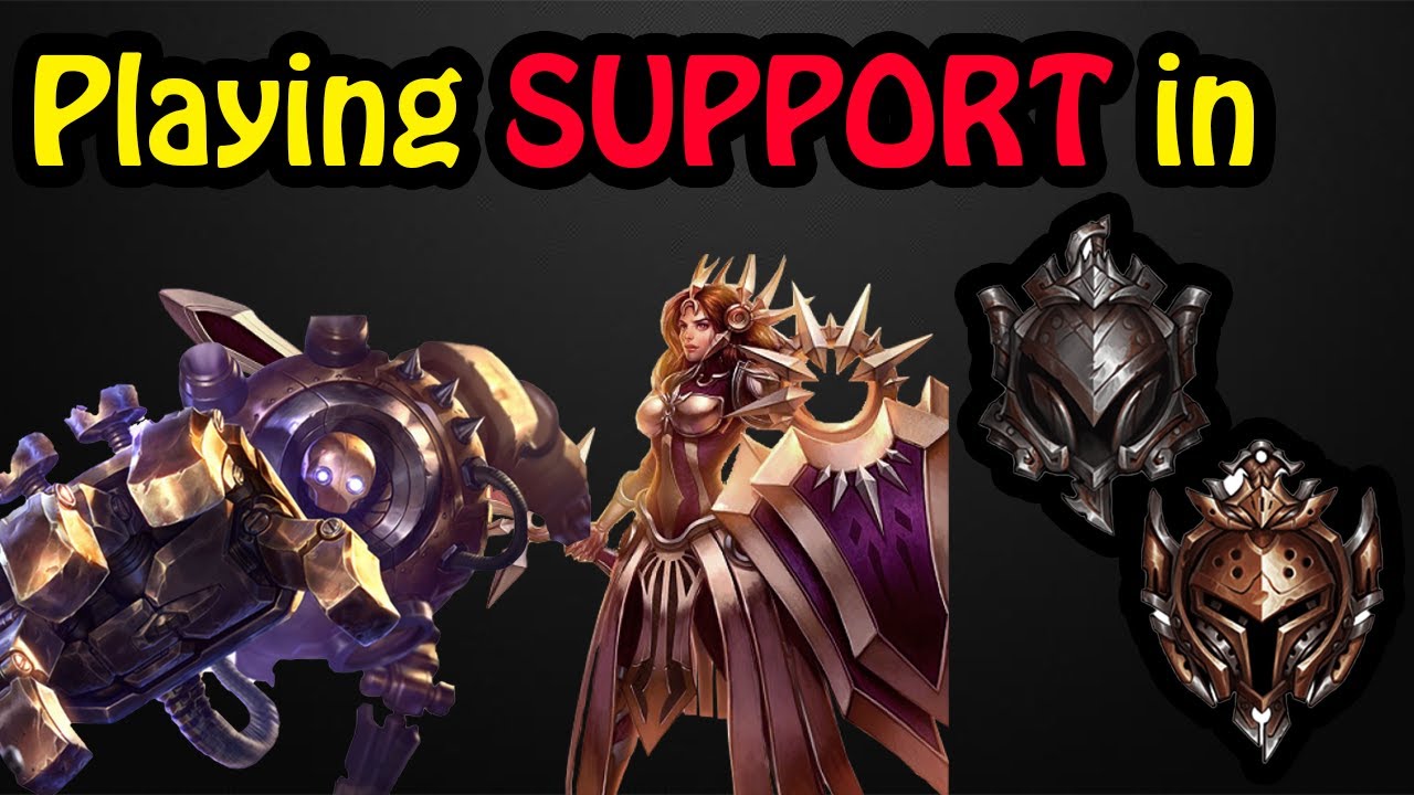 PLAYING AS A SUPPORT IN A BRONZE/IRON LEAGUE - League of Legends - YouTube
