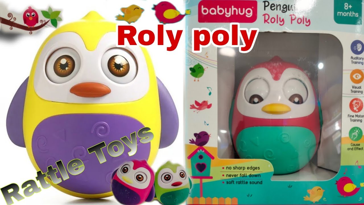 Penguins roly-poly // Rattle Toys//Babyhug penguin Roly poly #toys#roly ...