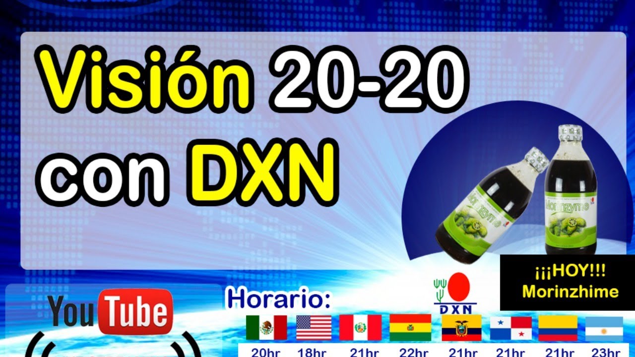DXN | Visión 20 -20 en DIRECTO | Algo que quizás no sabias del ...