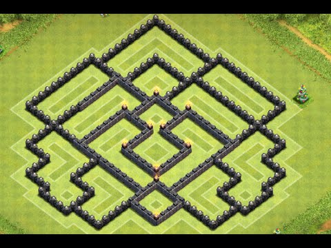 Clash of Clans - BEST TH9 Trophy Push/War Base Speed Build - YouTube