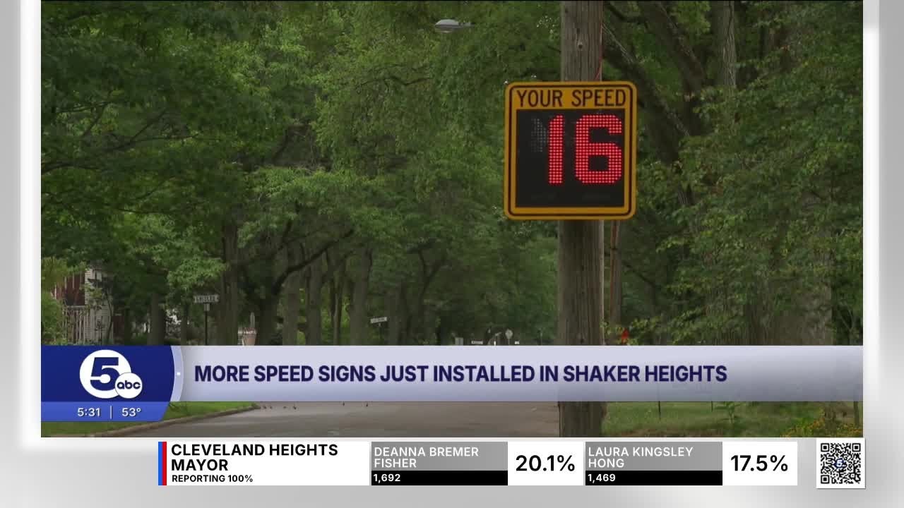More speed signs installed in Shaker Heights - YouTube