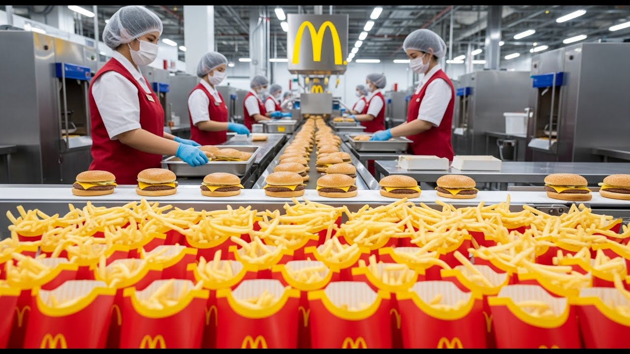 Inside the McDonald’s Factory | Fries, Nuggets, Coke & Pepperoni (Full ...
