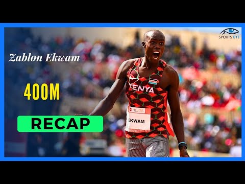 Kenya's 400M Sensation Zablon Ekwam Cruises In 400M Finals - YouTube