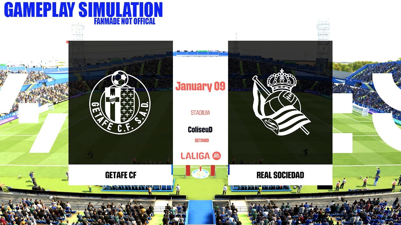 Getafe CF vs Real Sociedad | LaLiga | Gameplay Simulation (Fan-Made ...