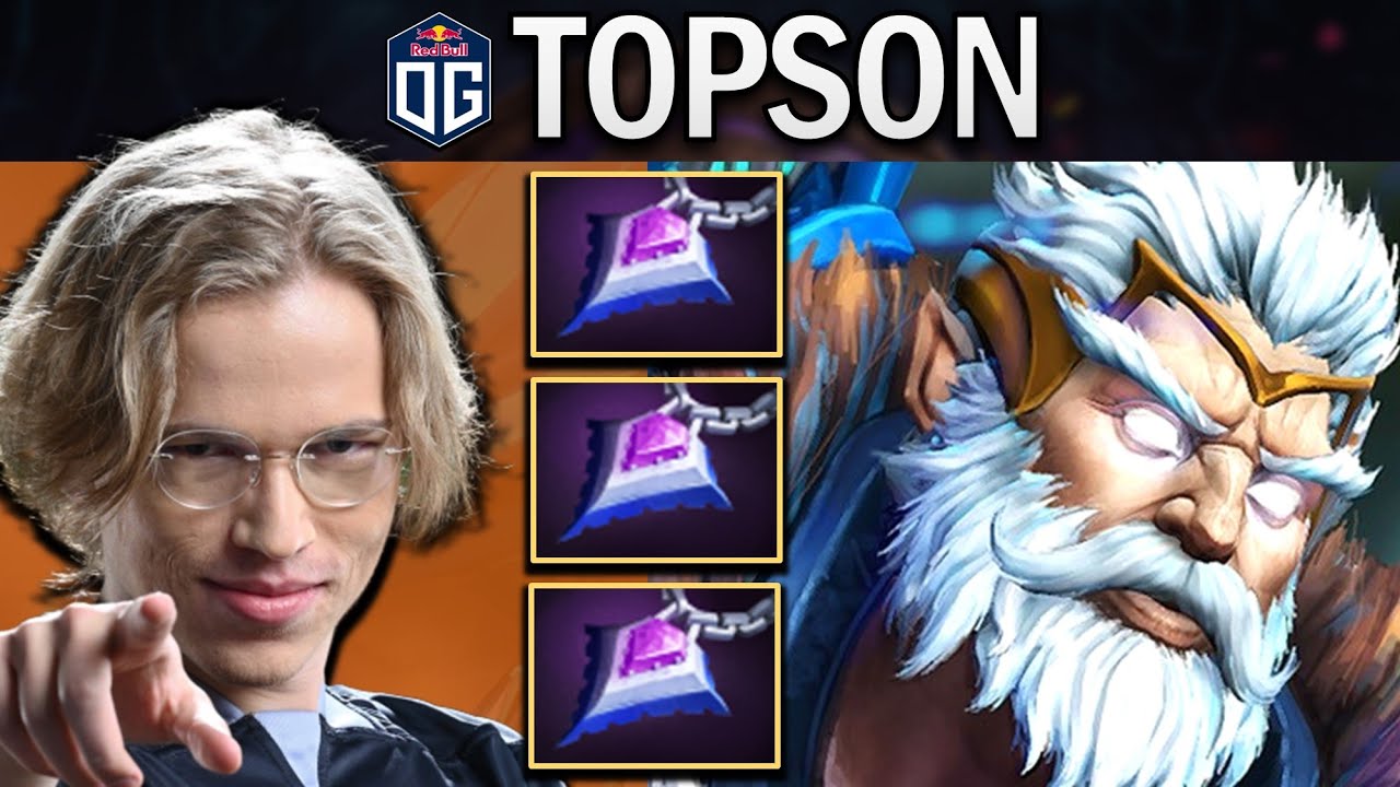 OG.TOPSON ZEUS WITH TRIPLE NULL TALISMAN - DOTA 2 7.30 GAMEPLAY - YouTube