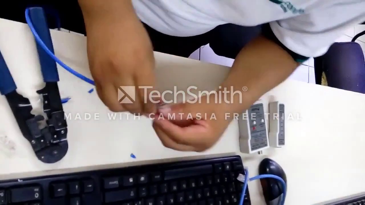 Ponchado de Cable Cruzado - YouTube