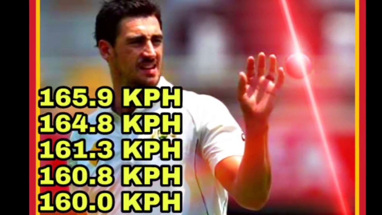 FASTEST BALLS BOWLED BY FAST BOWLERS IN A CRICKET HISTORY EVER 165.9 ...