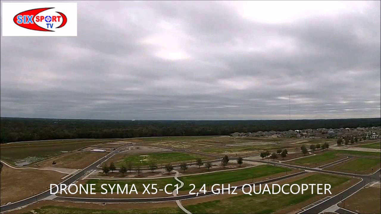 DRONE SYMA X5 C1 2GHz QUADCOPTER - YouTube