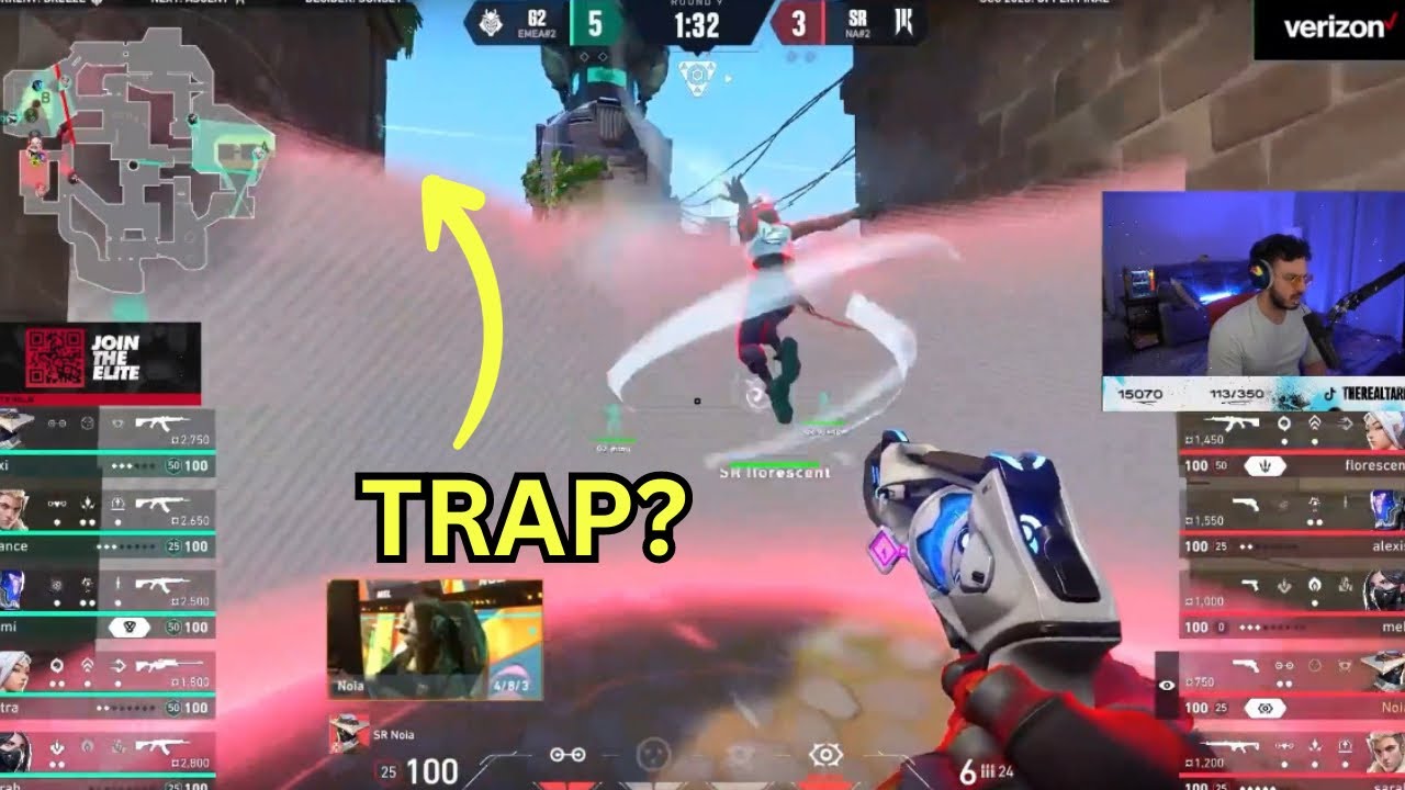 Tarik Reacts to G2 roxi’s unexpected Jett Trap | G2 VS SR - YouTube