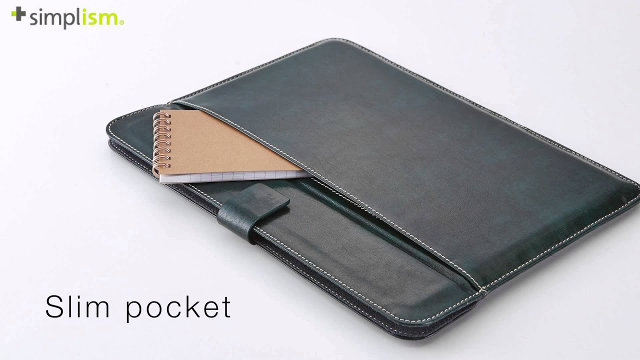 [Simplism] Eco Leather Sleeve with Pocket for iPad Air 2 - YouTube
