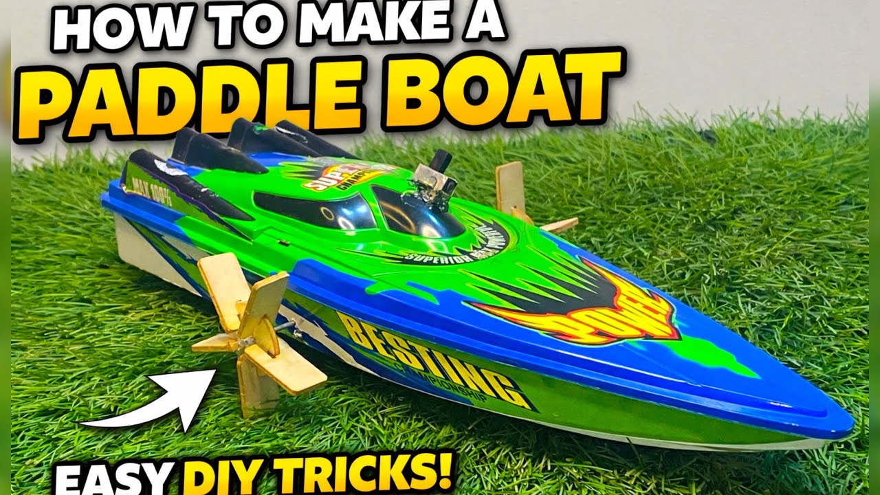 How to Make a Paddle Boat at Home | Easy DIY Paddle Boat with Simple ...