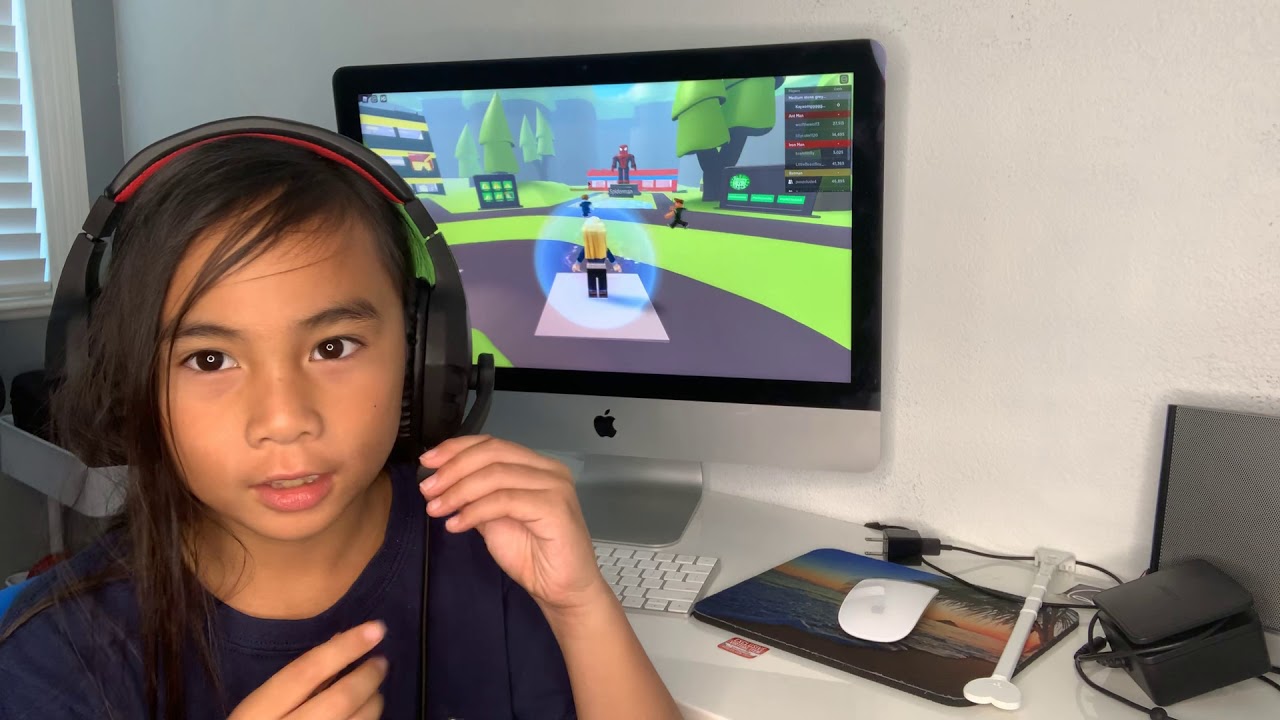 Playing roblox - YouTube