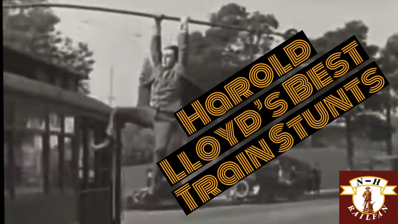 Harold Lloyd and his best train stunts - YouTube