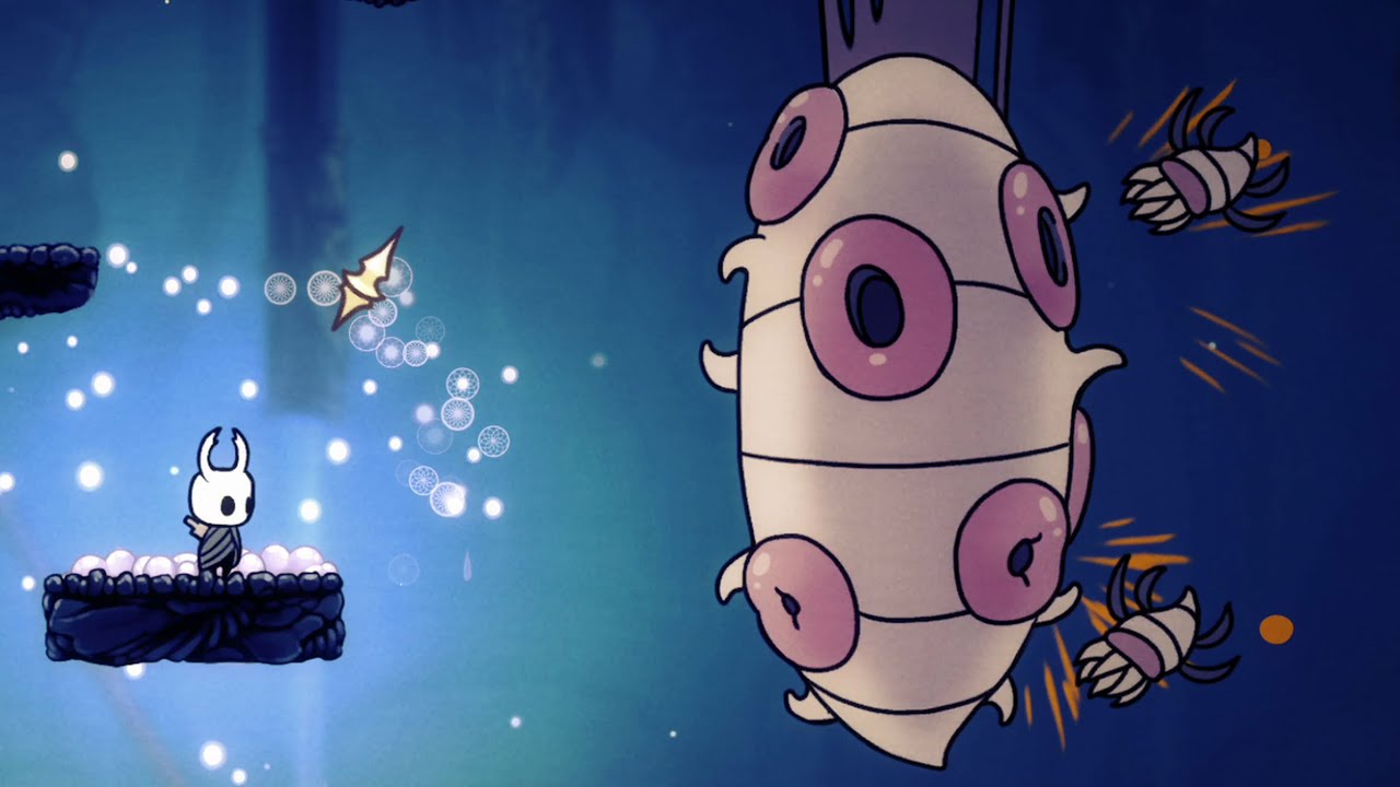 Hollow Knight - Flukemarm Boss Fight 4K - YouTube