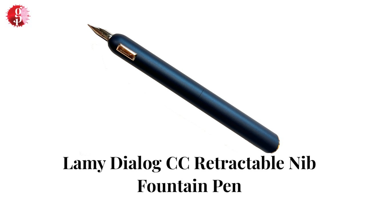 Lamy Dialog CC Retractable Nib Fountain Pen - YouTube