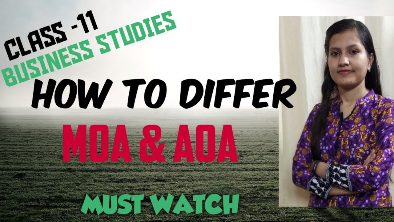 MOA AND AOA [meaning and difference] | BUSINESS STUDIES | CLASS-11 | GYAAN SQUARE | - YouTube