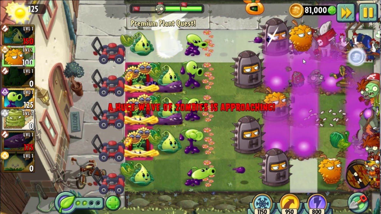 Plants vs zombies 2 free || epic quest turkey pult step 5 (easy) - YouTube