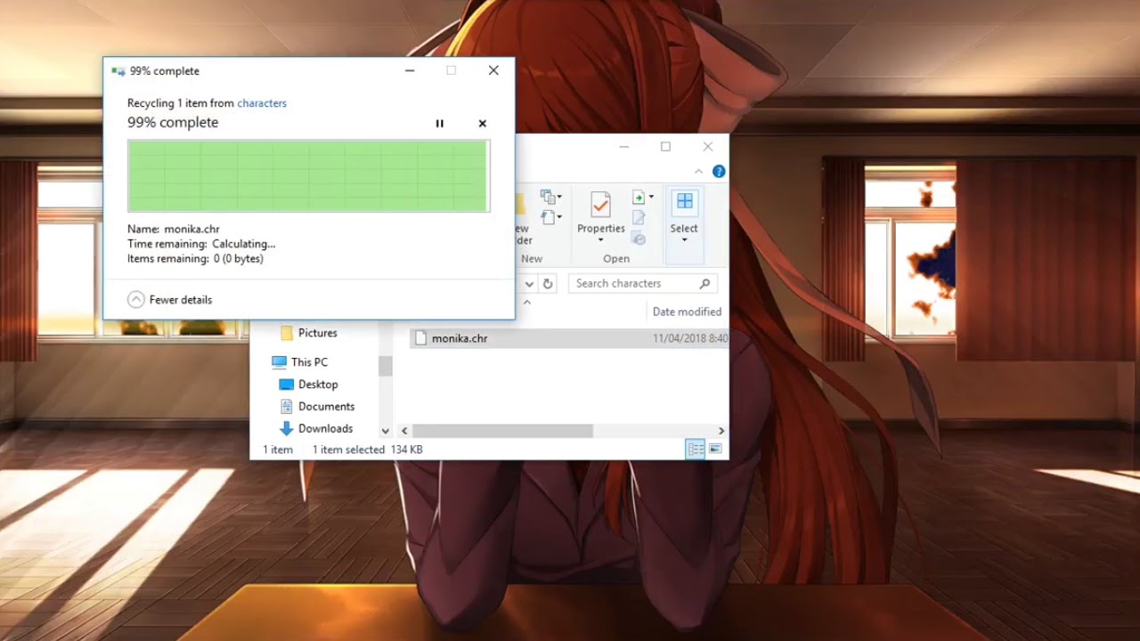 (SPOILERS) Deleting Monika in Act 3 - YouTube