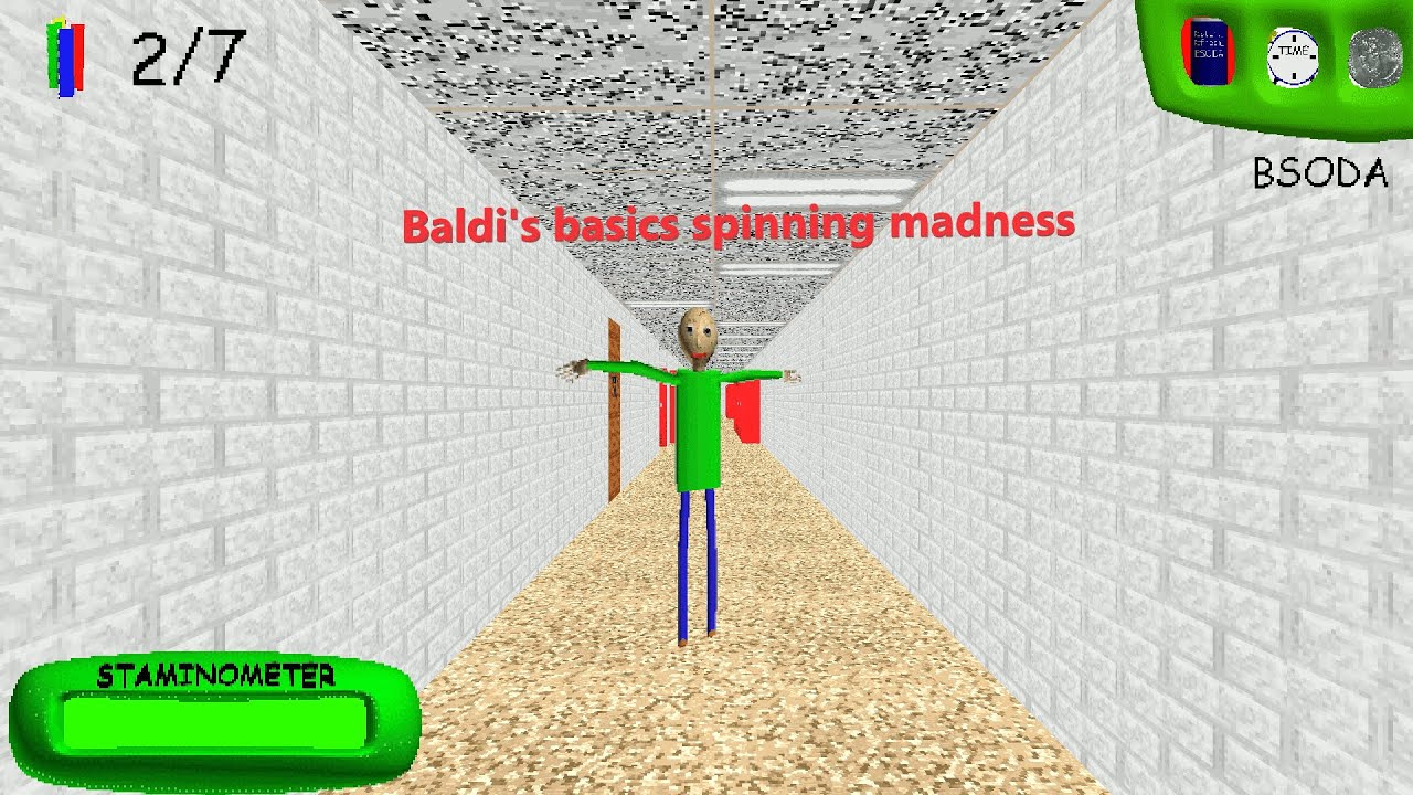 Baldi's basics spinning madness (baldi's basics mod) - YouTube