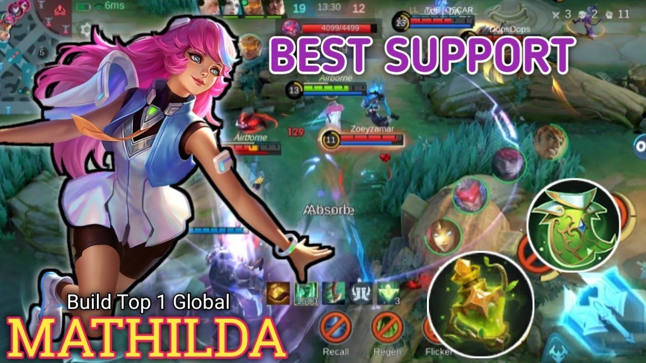 MATHILDA BEST SUPPORT - GAMEPLAY MATHILDA - BUILD TOP 1 GLOBAL MATHILDA ...