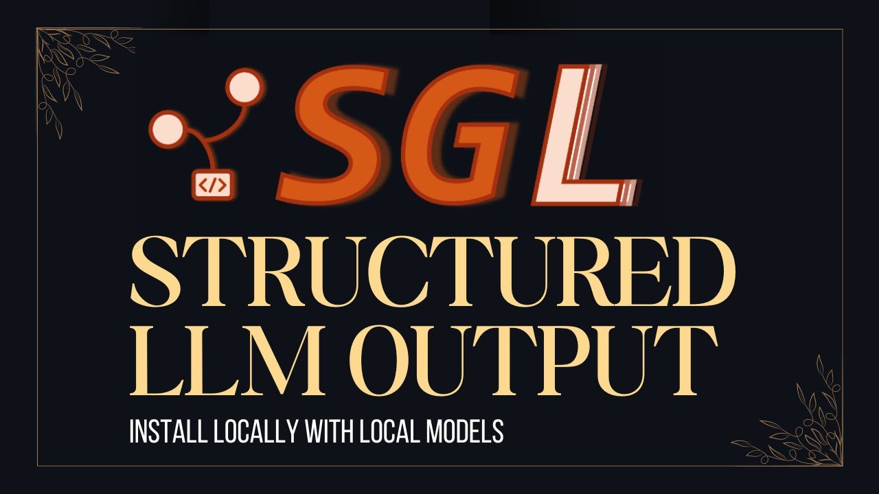 Structured Output Generation Language For Llms Sglang Youtube